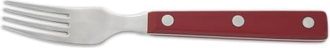 Arcos Edelstahl Tischmesser 18/10-195 mm Gabel für täglichen Gebrauch - Roter Polioximethylen Griff - Originalität Serie