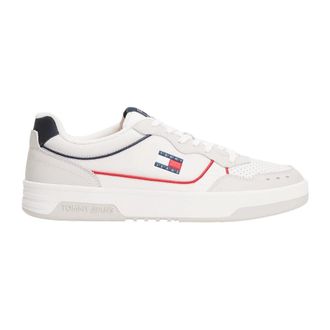 Tommy Jeans Homme, Chaussures, Blanc, Taille: 41 EU Baskets Basses