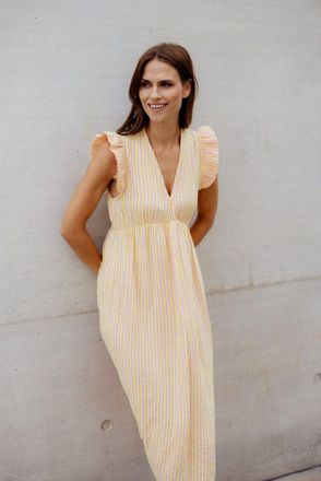 Von Herzen Maxikleid Maxi Musselinkleid mit Streifen - 100% Baumwolle - Streifenkleid