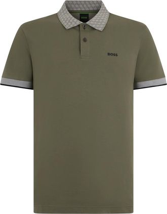 HUGO BOSS Homme, Tops, Vert, Taille: 3XL Polo en coton &eacute;lastique