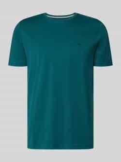 Fynch-Hatton T-Shirt mit Rundhalsausschnitt und Label-Stitching