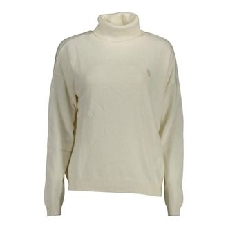 U.S.Polo Association Lang&auml;rmliger Rollkragenpullover - - Knitwear - Damen - Wei&szlig; - XL