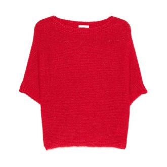 Talking Walls Rundhals-Strickware - - Knitwear - Damen - Rot - S