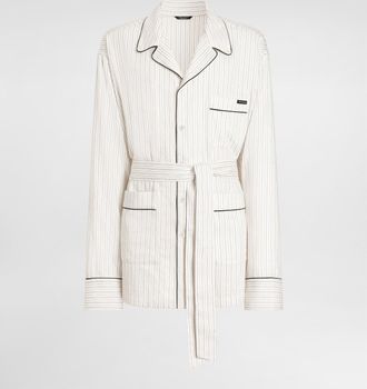 Dolce & Gabbana Linen-silk Vanity Robe - Mann Hemden n/d 52