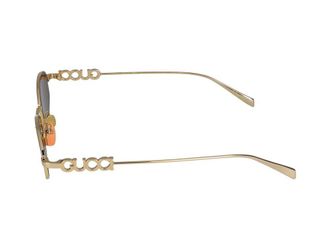 Gucci Womens Sunglasses Gg1802s 002 Gold Red 55-18-145 Metal