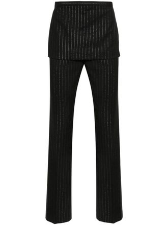 Acne Studios Hose mit Nadelstreifen - Schwarz