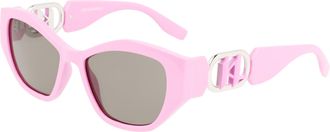 Karl Lagerfeld Karl Lagerfeld KL6086S 525 Fuchsia Sunglasses Woman Iniettato, Modified Rectangle, 54