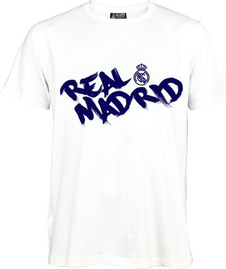 Real Madrid Unisex Cotton Tee Nº 84 Unterhemd, weiß, XXL-3XL