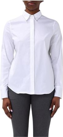 Brunello Cucinelli Wei&szlig;es Popeline-Hemd mit Kettendetail - - Blouses & Shirts - Damen - Wei&szlig; - L