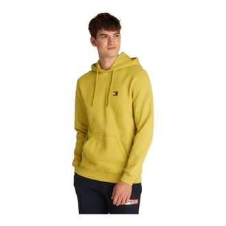 Tommy Jeans Homme, Sweatshirts et sweats &agrave; capuche, Jaune, Taille: 3XL Sweat &agrave; capuche jaune en coton