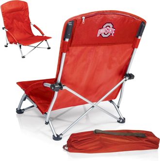 Picnic Time NCAA Ohio State Buckeyes Digital Print Tranquility Stuhl, eine Größe, rot