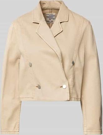 Baum Und Pferdgarten Cropped Jacke mit Reverskragen