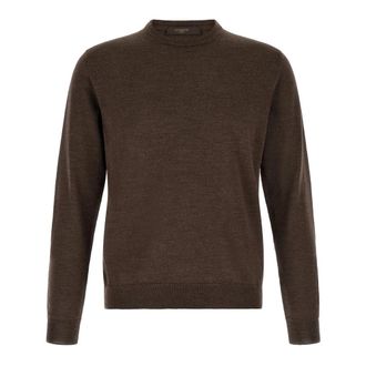 Zanone Giro Rundhals-Pullover - - Knitwear - Herren - Braun - L