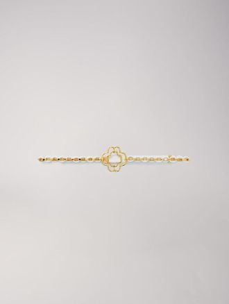 Maje Ceinture Clover Fine Mix Chaine - Blanc - Maje