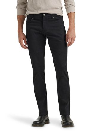 Lee Mens Performance Series Extreme Motion Straight Fit Tapered Leg Jean, Black, 38W x 28L