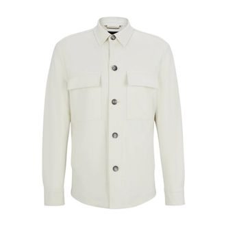 HUGO BOSS C Carper Overshirt - - Shirts - Herren - Wei&szlig; - M