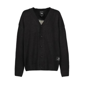Yohji Yamamoto Graphic Knit Cardigan - - Knitwear - Damen - Schwarzk - S