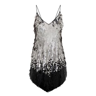 Philipp Plein Femme, Robes, Noir, Taille: 42 FR Backless Mini Dress Paillettes