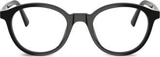 Miu Miu Eyewear lunettes de vue &agrave; d&eacute;tails dor&eacute;s - 16K1O1