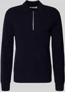 Samsøe & Samsøe Strickpullover aus Wolle mit Reißverschluss Modell ISAKS