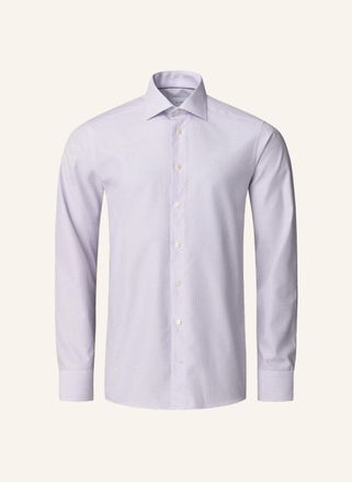 Eton Kariert Signature Twill-Hemd Contemporary Fit lila