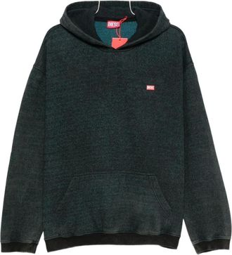 Diesel Homme, Sweatshirts et sweats &agrave; capuche, Noir, Taille: 2XL Sweat &agrave; capuche oversize avec d&eacute;tail logo