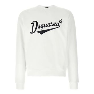 Dsquared2 Cool Fit Baumwolljersey-Sweatshirt - - Sweatshirts & Hoodies - Herren - Wei&szlig; - S