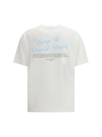 Off-white Womens T-Shirt Kiss Quote White-Black Cotton T-Shirts & Jerseys White/black