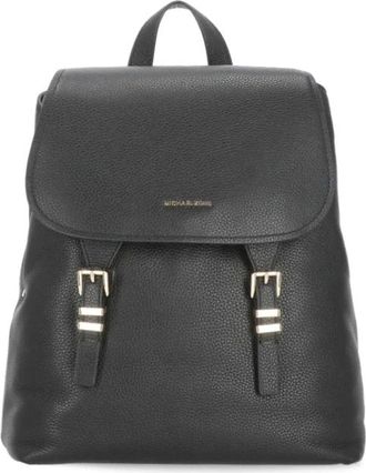 Michael Kors Femme, Sacs, Noir, Taille: ONE Size Sac à dos en cuir noir pour femme avec compartiments