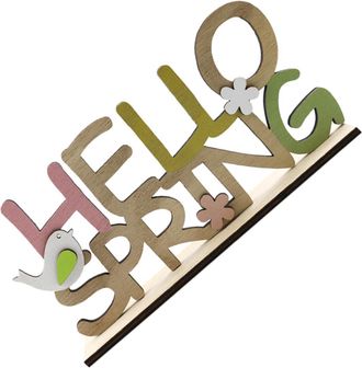 Pretyzoom Lebendige Blume Huhn Muster Ornament Holz Schreibtisch F&uuml;r Home Office