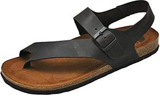 Inter-Bios INTER-BIOS 9512 Sandales en cuir bio pour homme Moka Cuir, Moka, 44 EU