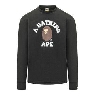 A Bathing Ape College LS Tee - - Tops - Herren - Schwarzk - 2XL