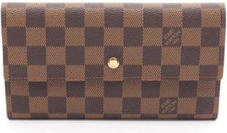 Louis Vuitton Portefeuille Long Pre-owned (Tri-pli) - Femme - Pre-owned - Brun - Taille: ONE Size