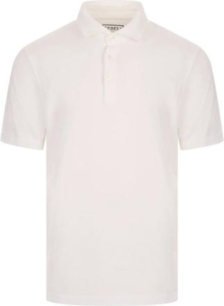 Fedeli Homme, Tops, Blanc, Taille: XL Polo mm Jersey Flex Dusty
