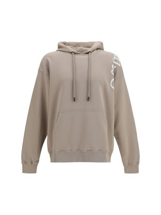 Off-white Mens Hoodie Vertical Bookish Skate Cotton Beige Sweatshirts Sweater