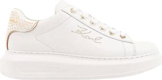 Karl Lagerfeld Femme, Chaussures, Blanc, Taille: 38 EU Baskets basses Kl62518P