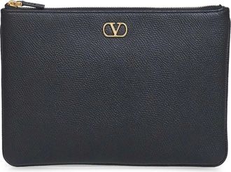 Valentino Garavani Femme, Sacs, Noir, Taille: ONE Size Vlogo Signature Clutch