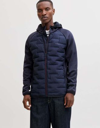 Jack & Jones veste hybride bleu marine style blazer