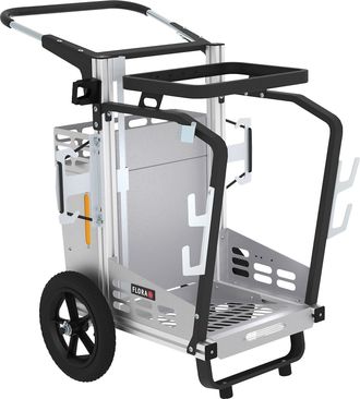 Flora | Abfallsammelwagen Picobello Compact | Feste Müllsackhalterung | HxBxL 1030 x 710 x 870 mm | 120 l