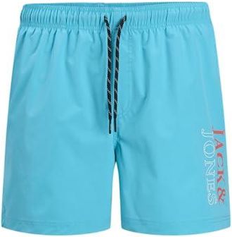 Jack & Jones Jack & Jones Jpstmaui Jjswim Double Logo AKM Sn pour Homme, Cyan, S