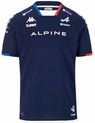 Kappa Maillot Kombat France Gasly BWT Alpine F1 Team Homme (FR/ES, Alpha/Lettres, M, Taille Normale, Taille Normale, Bleu)