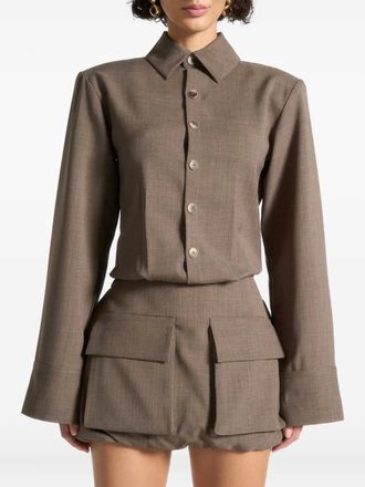 Mani&egrave;re De Voir Laure Cargo Hemd-Minikleid - Braun