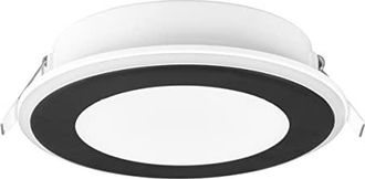 Trio Leuchten LED Einbauleuchte Aura 652410132, Kunststoff Schwarz matt, inklusiv 10 Watt LED