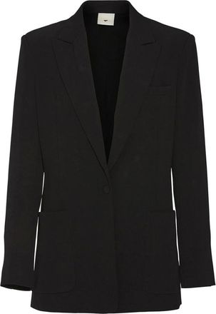 Julie Fagerholt - Heartmade Femme, Vestes, Noir, Taille: 44 FR Blazer Noir Classique avec Col en V