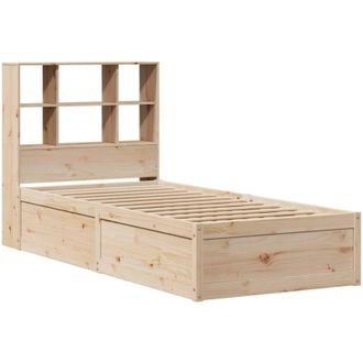 vidaXL Cadre de lit sans matelas 90x190 cm bois de pin massif Vidaxl