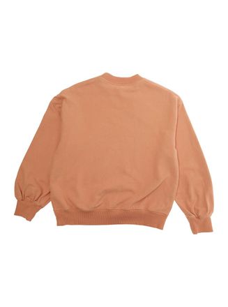 Chlo&eacute; Girls Hoodie, Orange Cotton, Contrast Trim Hoods & Sweatshirts