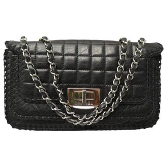 Chanel Crossbody Bags - CHANEL 2.55 SCHOKOLADENBAR Mademoiselle Bandouli&egrave; - Gr. unisize - in Schwarz - f&uuml;r Damen