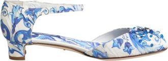 Dolce & Gabbana Femme, Chaussures, Multicolore, Taille: 36 EU Floral Crystal Embellished Ankle Strap Chaussures