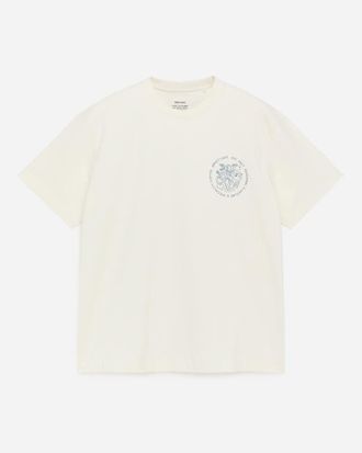 Arket CAF&Eacute; T-Shirt Mit Print -Wei&szlig;