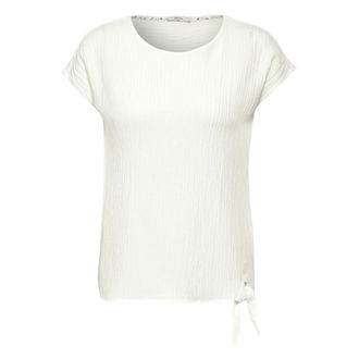 Cecil Cr&ecirc;pe-Bluse mit seitlichem Knoten - - Tops - Damen - Wei&szlig; - M